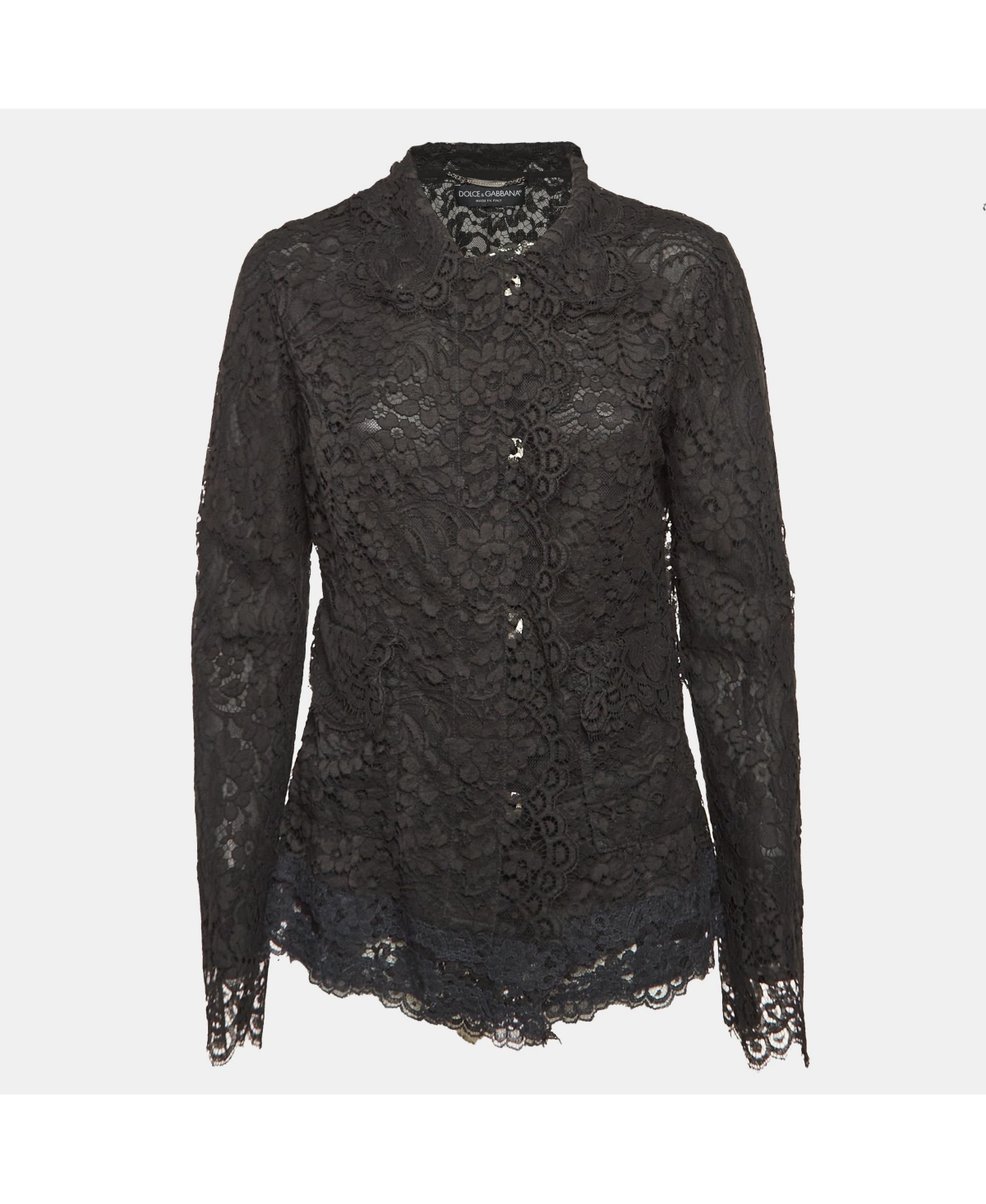 Click here for Pre-Owned Dolce & Gabbana Womens Black Floral Lace... prices
