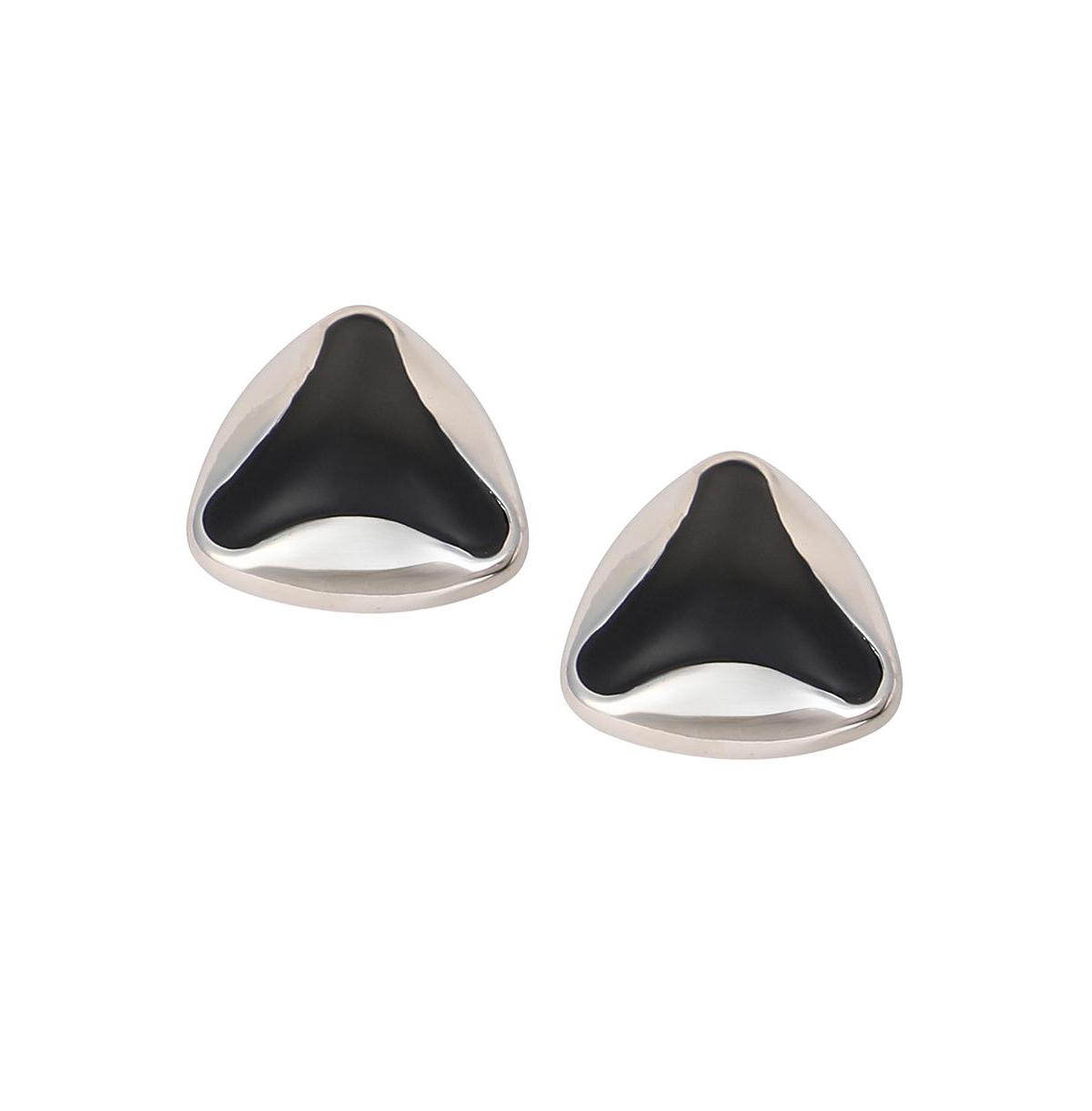 Click here for Womens The Enamel-Triad Stud Earrings - Metallic S... prices