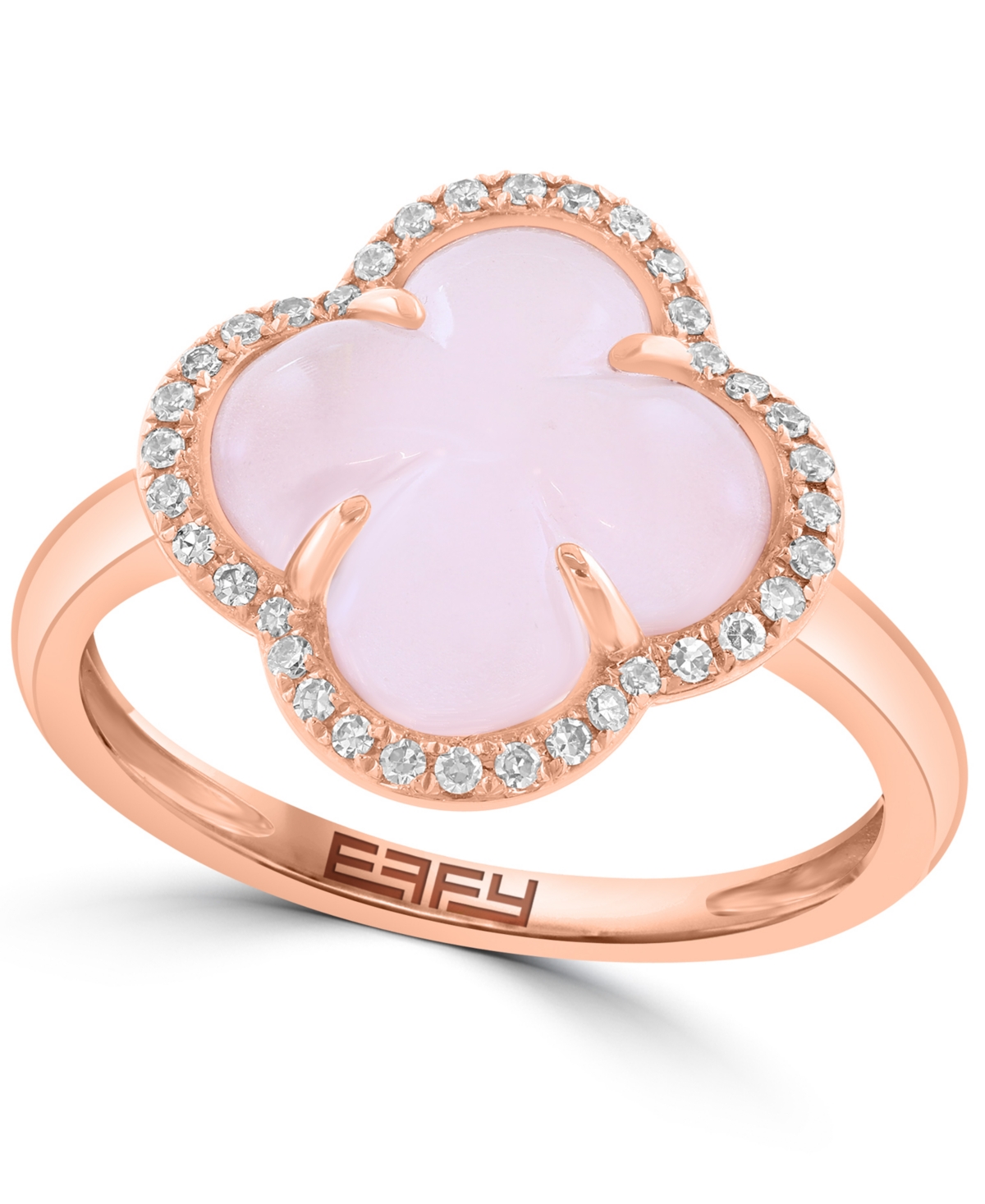 Click here for Effy Collection Diamond (1/6 ct. t.w.) & Pink Quar... prices
