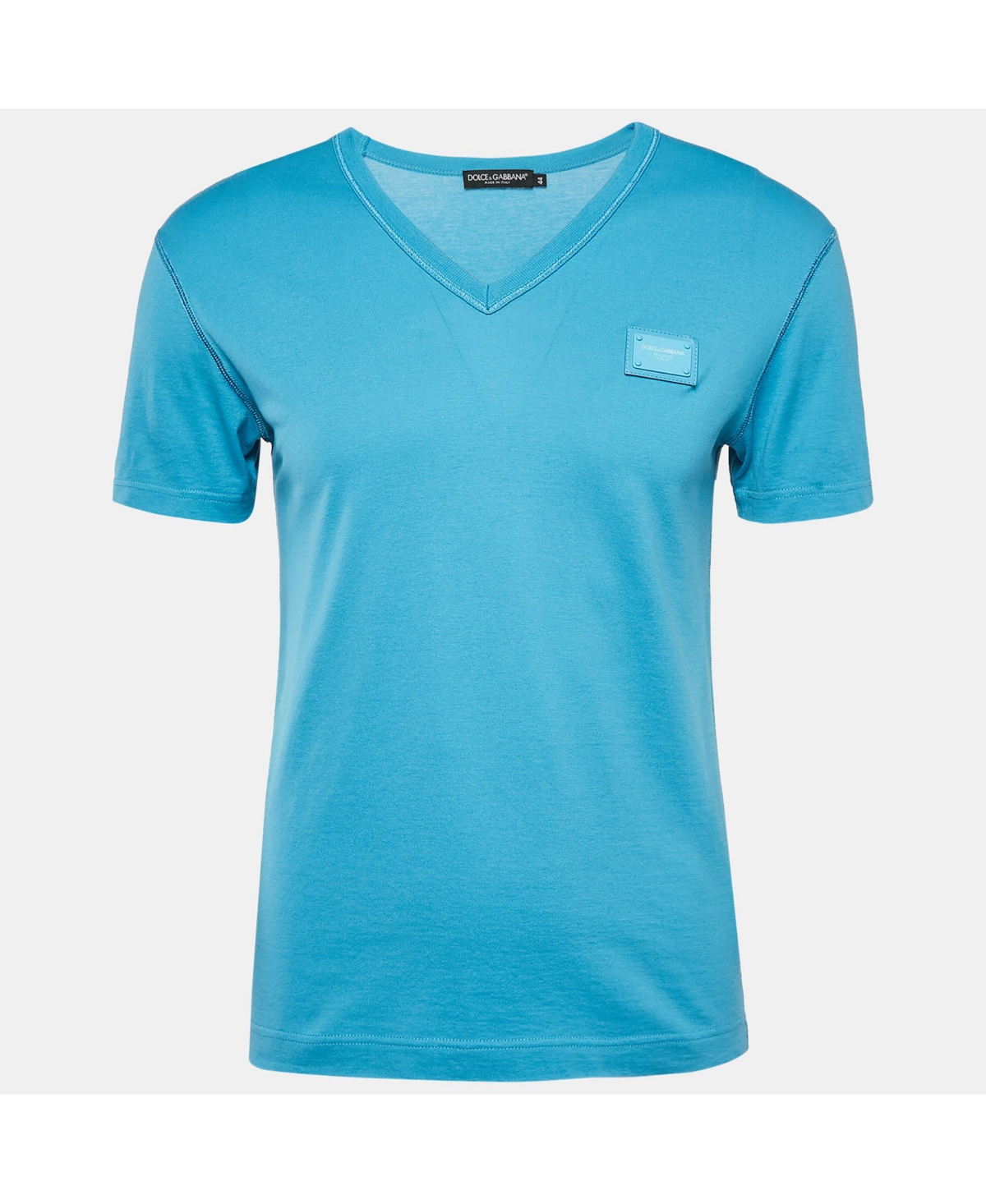 Click here for Pre-Owned Dolce & Gabbana Mens Cotton V-Neck T-Shi... prices