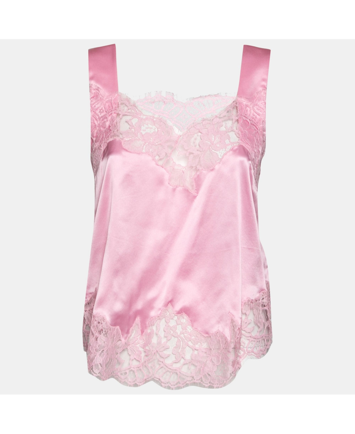 Click here for Pre-Owned Givenchy Womens Pink Satin Slip Cami Lac... prices