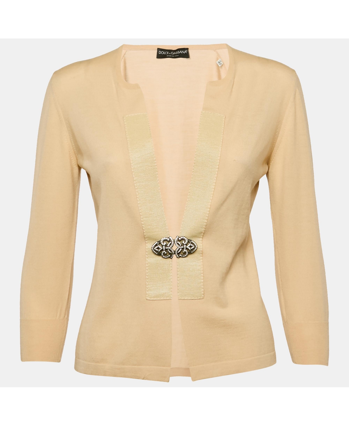Click here for Pre-Owned Dolce & Gabbana Womens Beige Embellished... prices