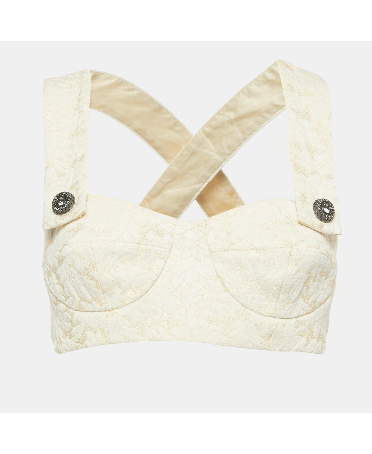 Click here for Pre-Owned Dolce & Gabbana Womens Jacquard Silk Cro... prices