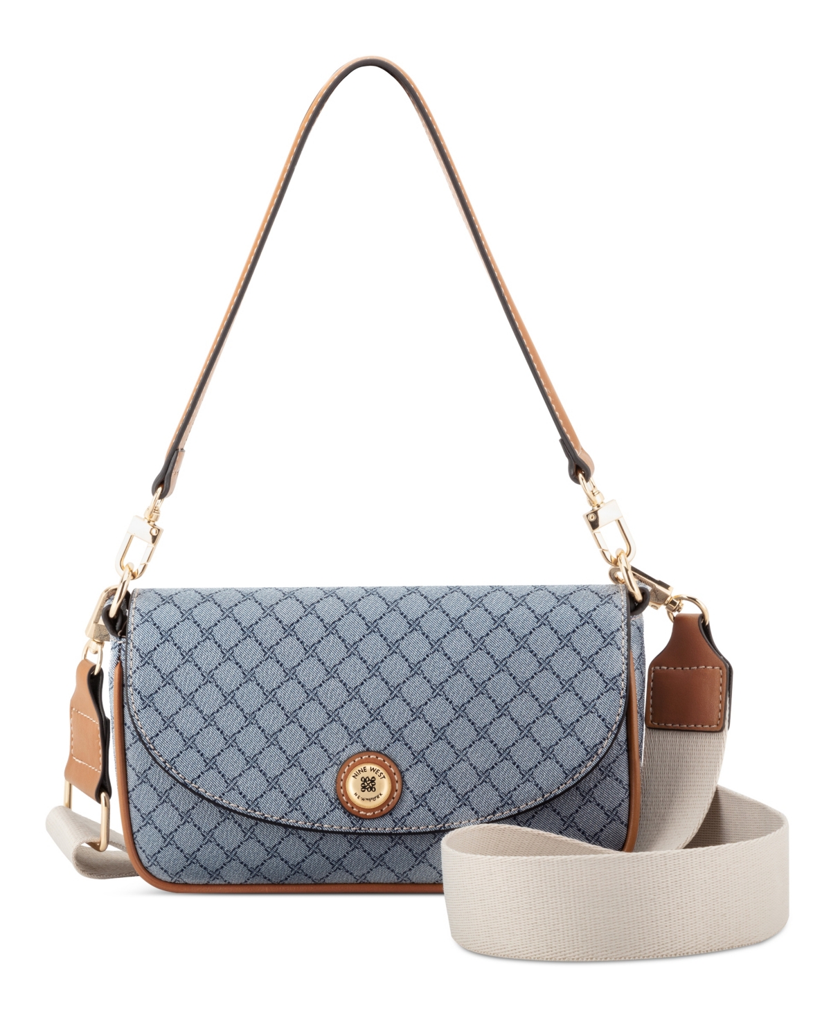 Click here for Nine West Womens Rigina Flap Shoulder Crossbody Ba... prices
