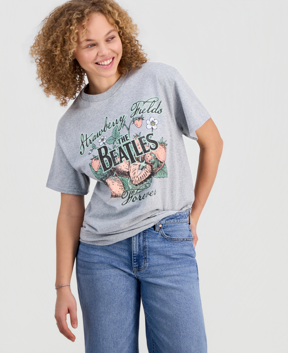 Click here for Beatles Juniors Strawberry Fields Graphic-Print T-... prices