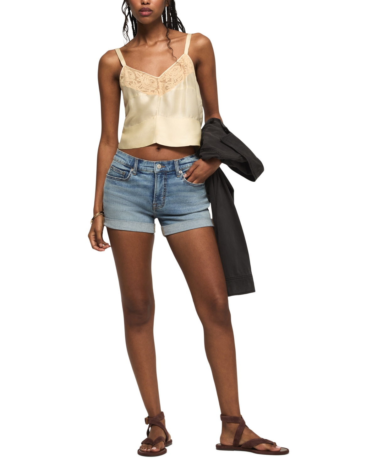 Click here for Lucky Brand Womens Ava Mid-Rise Shorts - Party Gir... prices