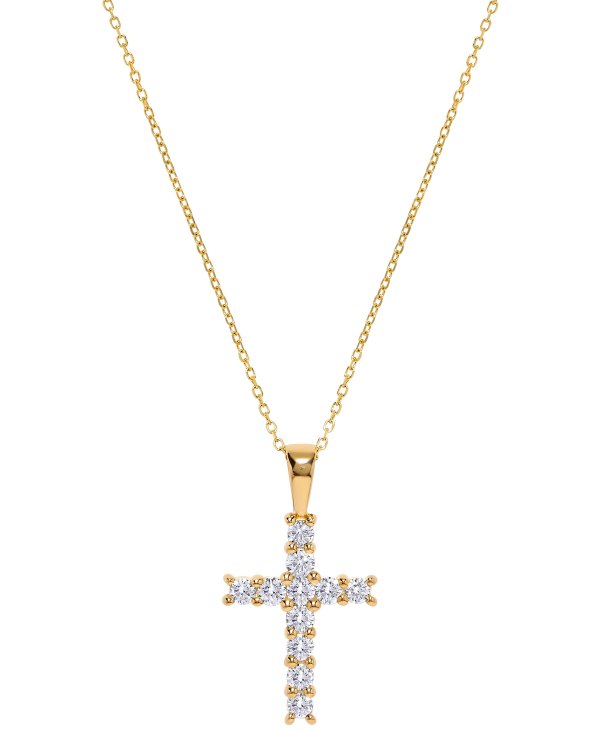 Click here for Macys Diamond Cross Pendant Necklace (5/8 ct. t.w.... prices