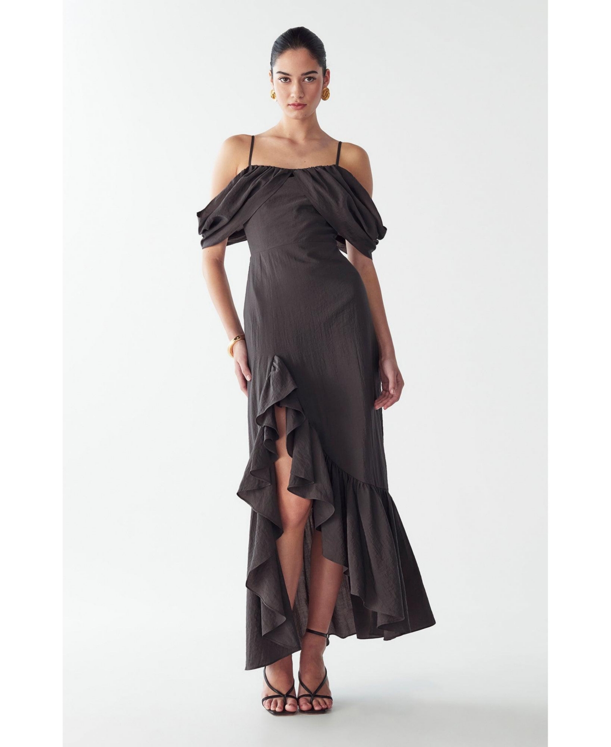 Click here for St Mrlo Womens Shelly Maxi Dress - Charcoal grey prices