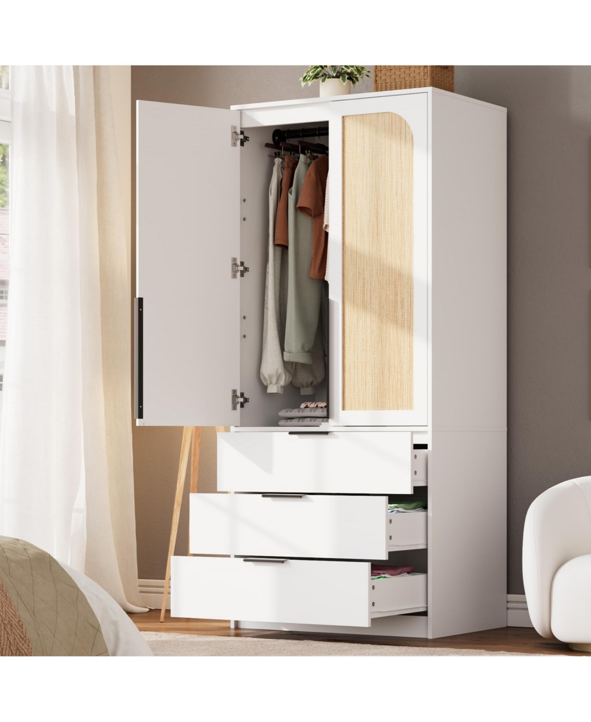 Click here for gaomon Armoire Wardrobe Closet  69.5" Wooden... prices