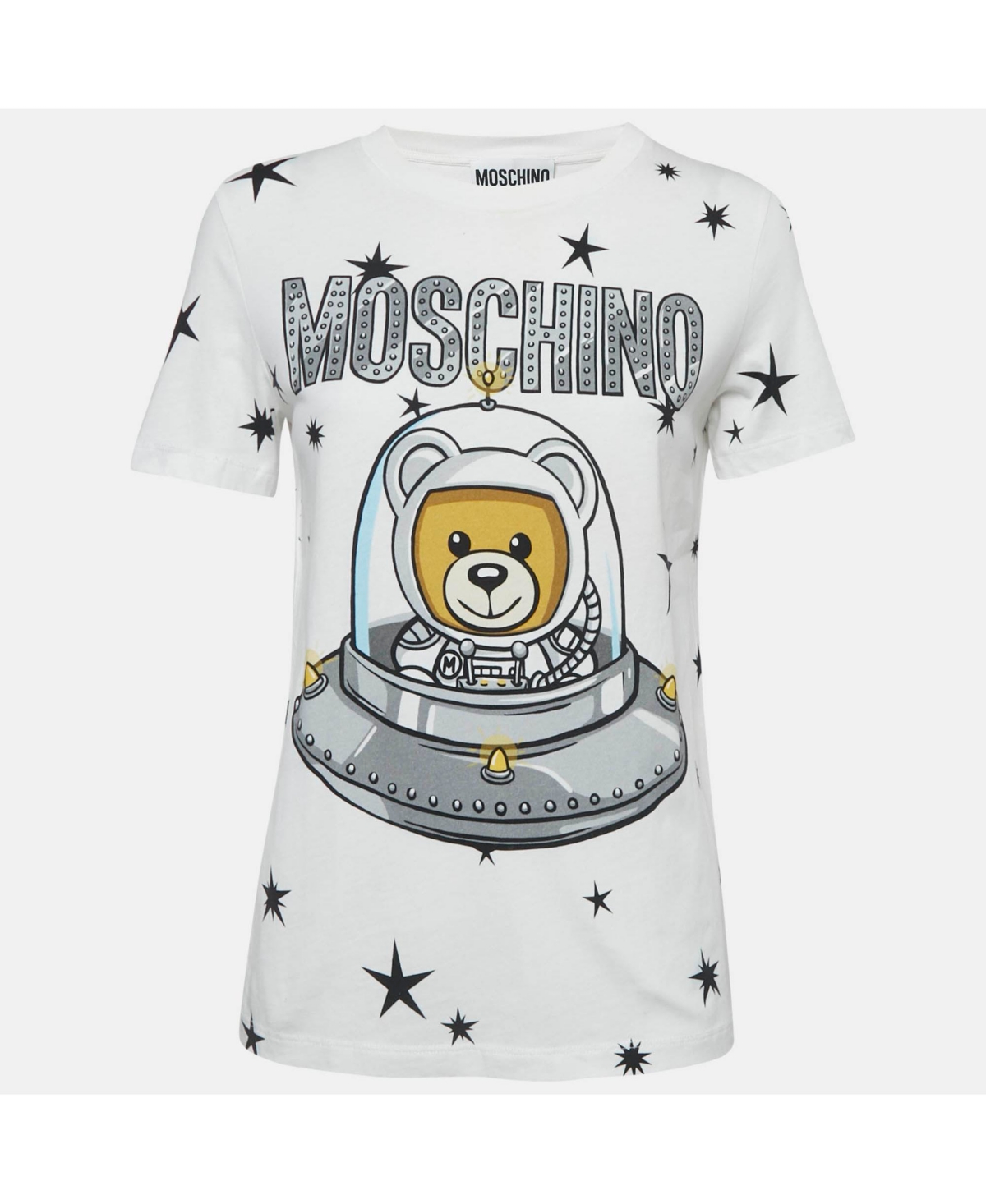 Click here for Pre-Owned Moschino Womens Couture Cotton Printed C... prices