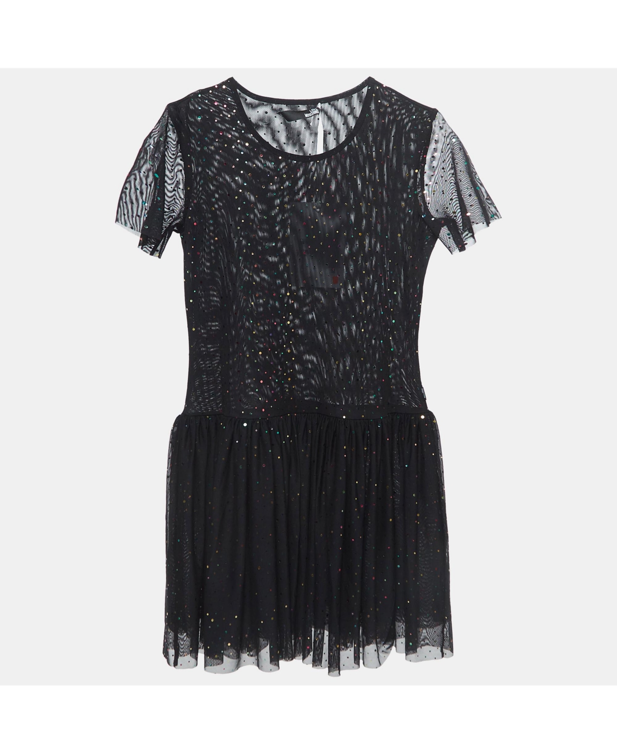 Click here for Pre-Owned Love Moschino Womens Black Dotted Tulle... prices
