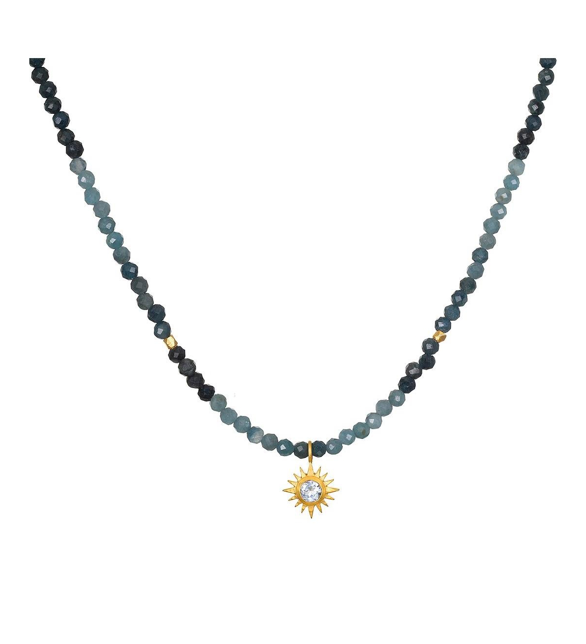 Click here for Channeling Wisdom Sapphire Starburst Beaded Choker prices