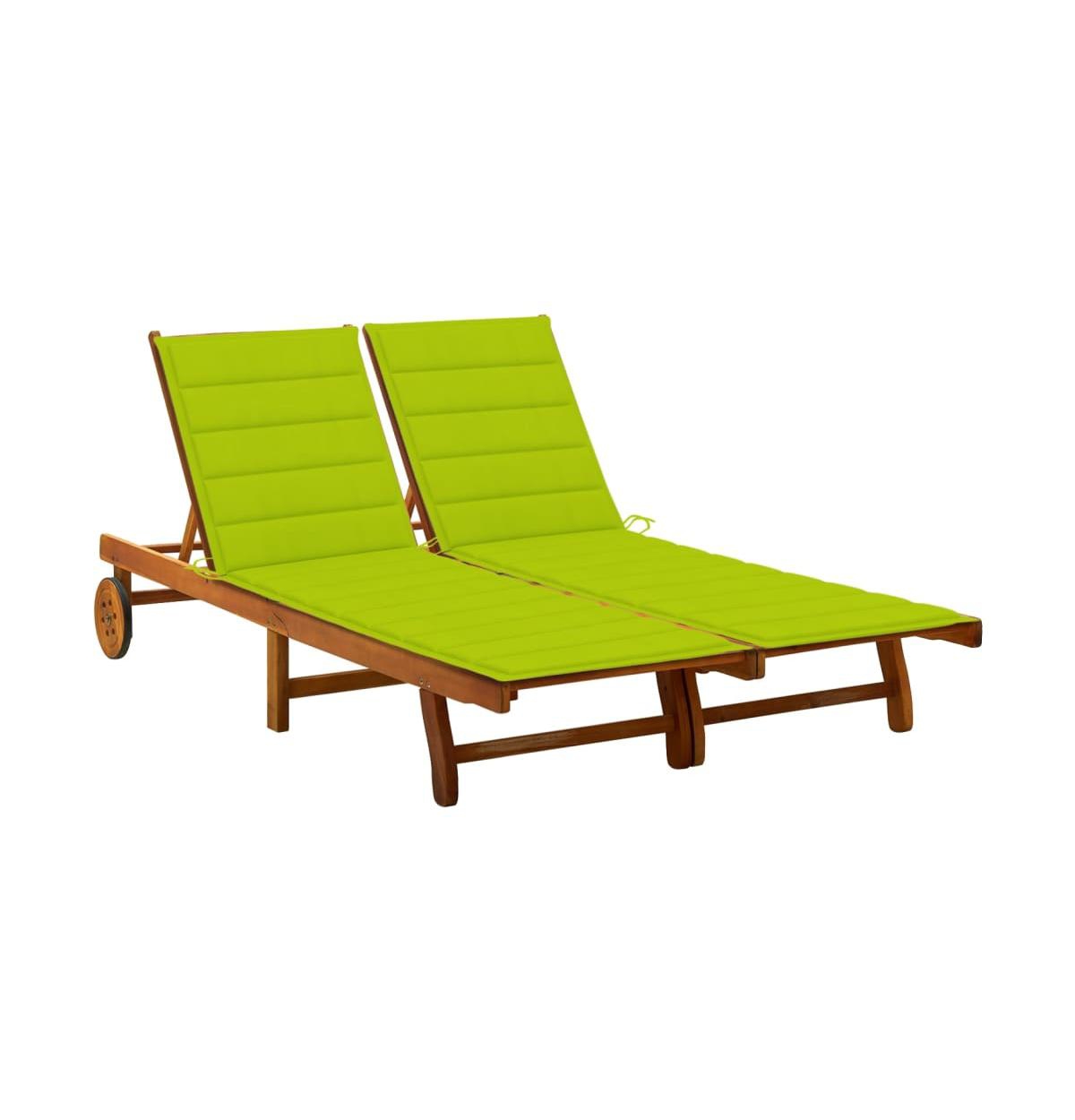 Click here for vidaXL 2-Person Patio Sun Lounger with Cushions So... prices