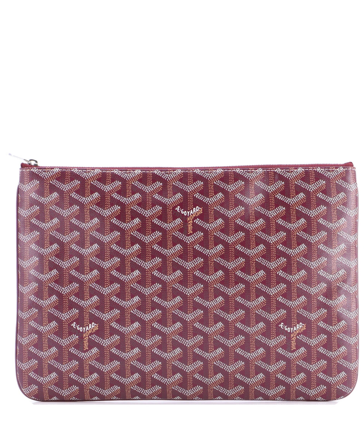 Click here for Pre-Owned Goyard Mm Senat Zip Pouch Coated Canvas... prices