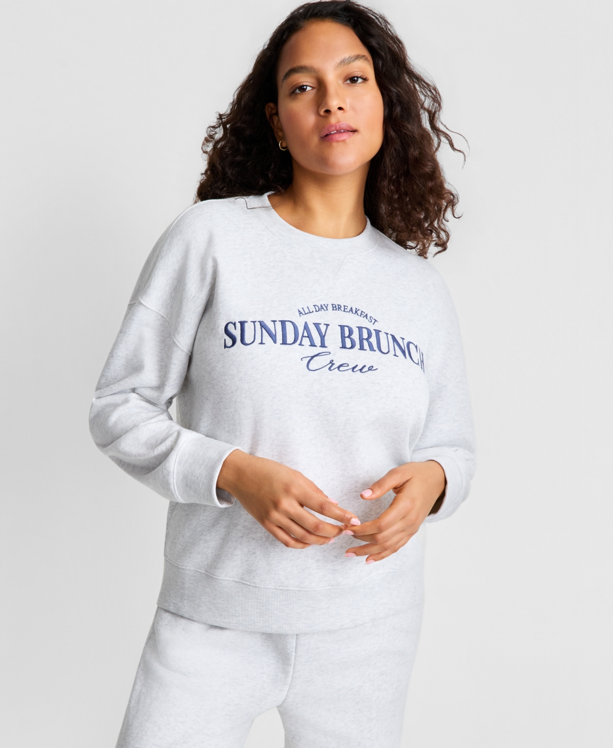 Click here for State of Day Womens French Terry Crewneck Sweatshi... prices