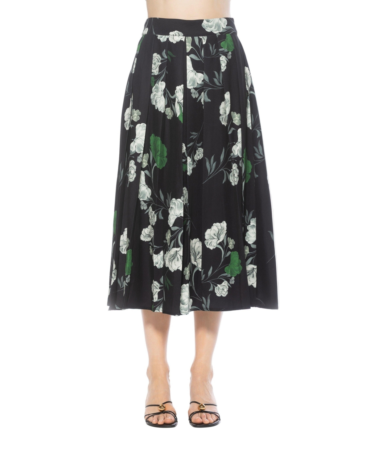 Click here for Alexia Admor Womens Oren Long Pleated Midi Skirt -... prices