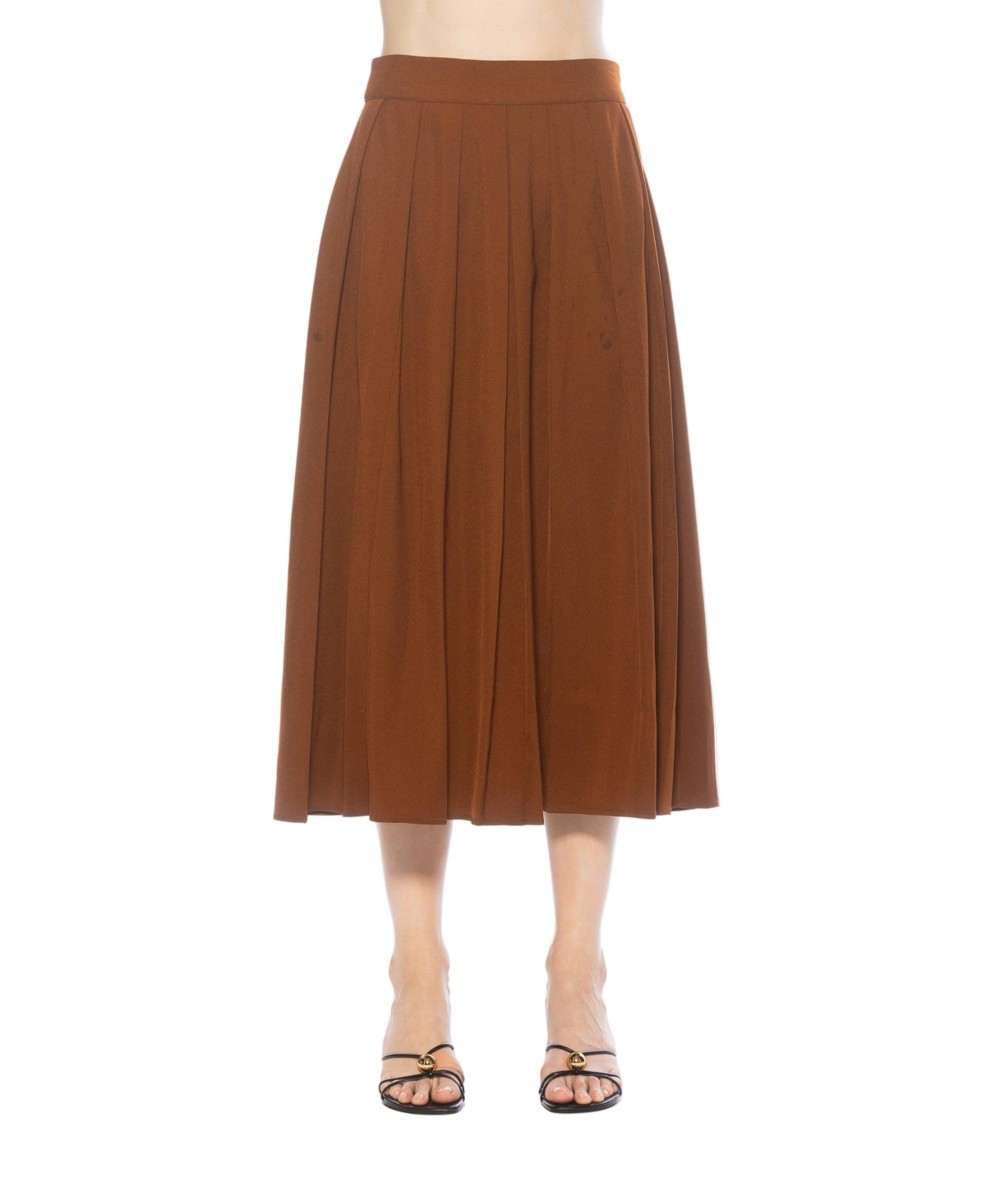 Click here for Alexia Admor Womens Oren Long Pleated Midi Skirt -... prices