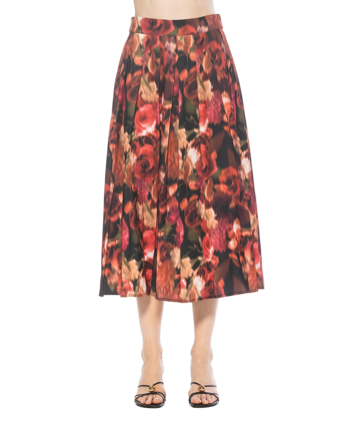 Click here for Alexia Admor Womens Oren Long Pleated Midi Skirt -... prices