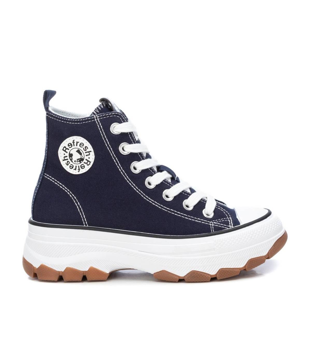 Click here for Xti Womens High Top Canvas Sneakers Refresh Collec... prices