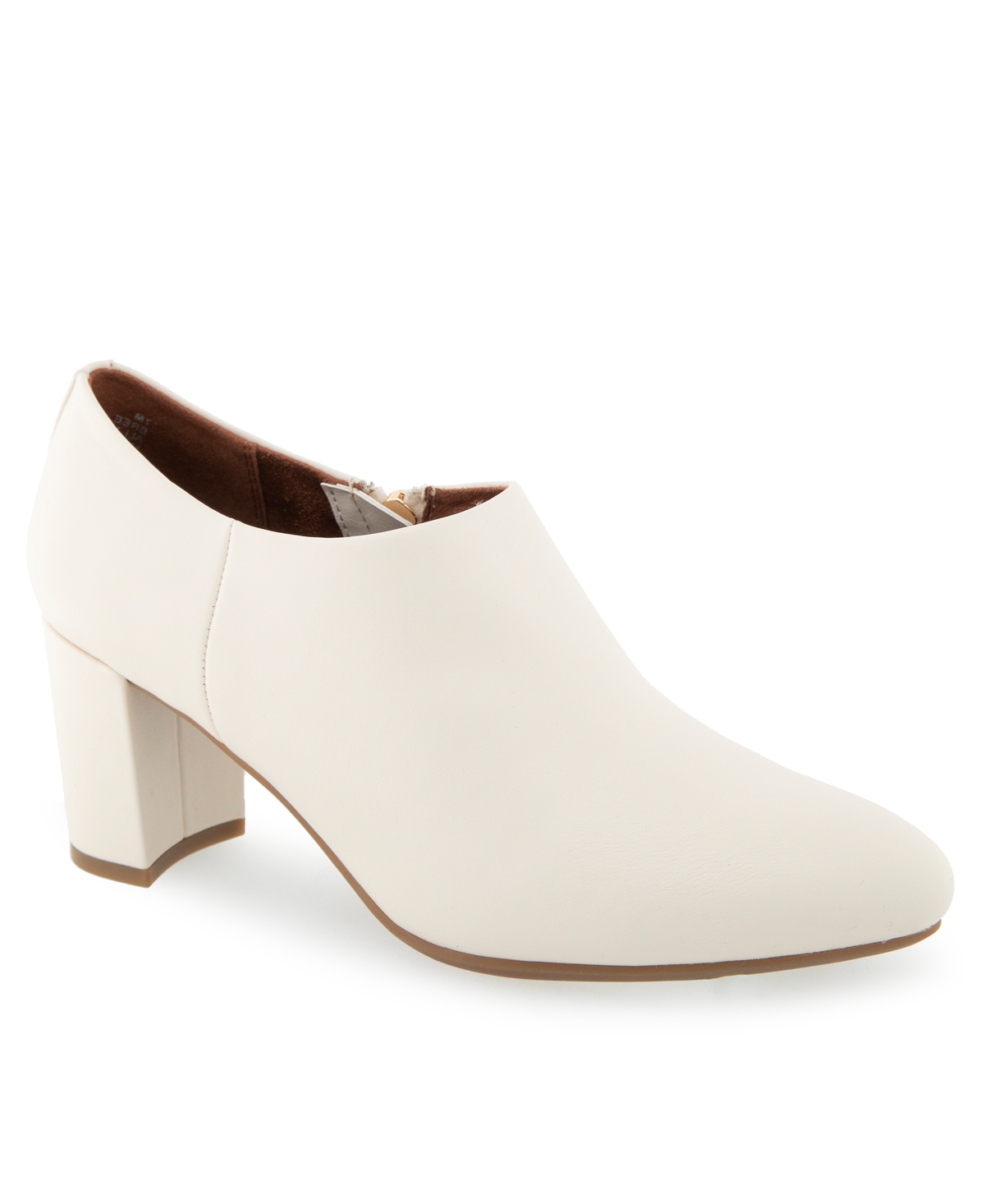 Click here for Aerosoles Womens Bree Side Zip Shootie - Eggnog prices