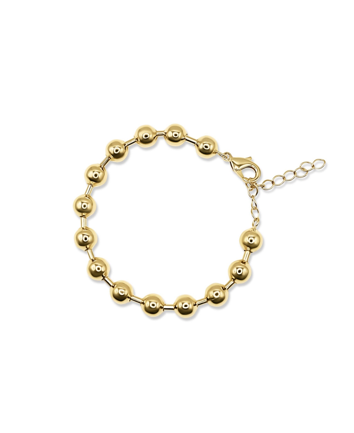 Click here for Bowood Lane 8mm Gold Vermeil Bead Bracelet - Gold prices