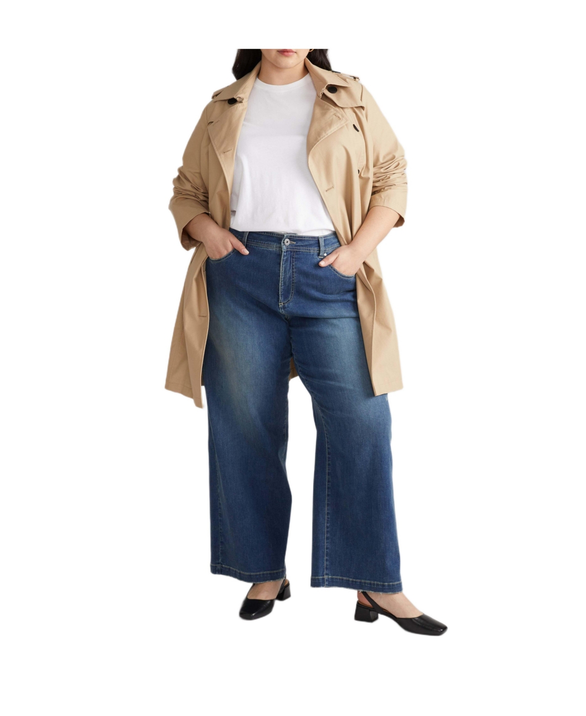 Click here for Universal Standard Womens Comfort Denim Trouser Je... prices