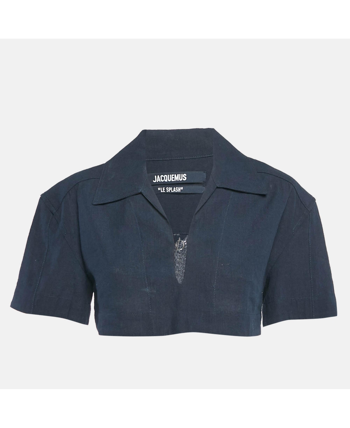 Click here for Pre-Owned Jacquemus Womens Navy Blue Hemp Blend Le... prices