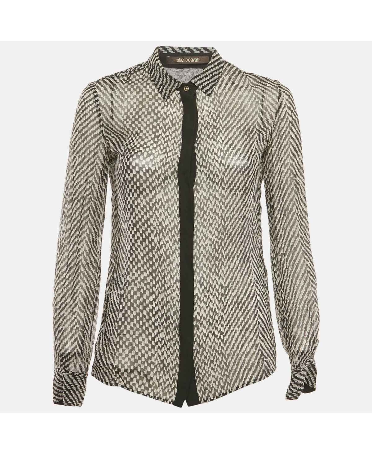 Click here for Pre-Owned Roberto Cavalli Womens Black Silk Monoch... prices