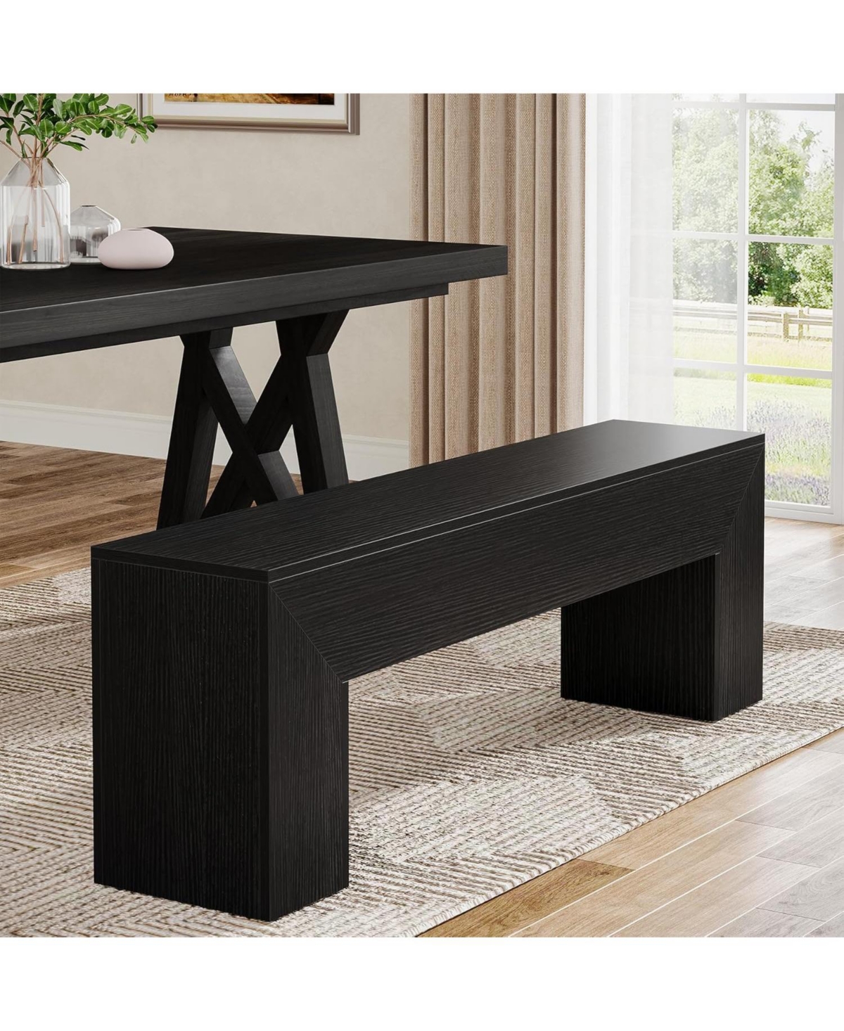 Click here for Tribesigns Dining Bench  Farmhouse Wooden Entryway... prices