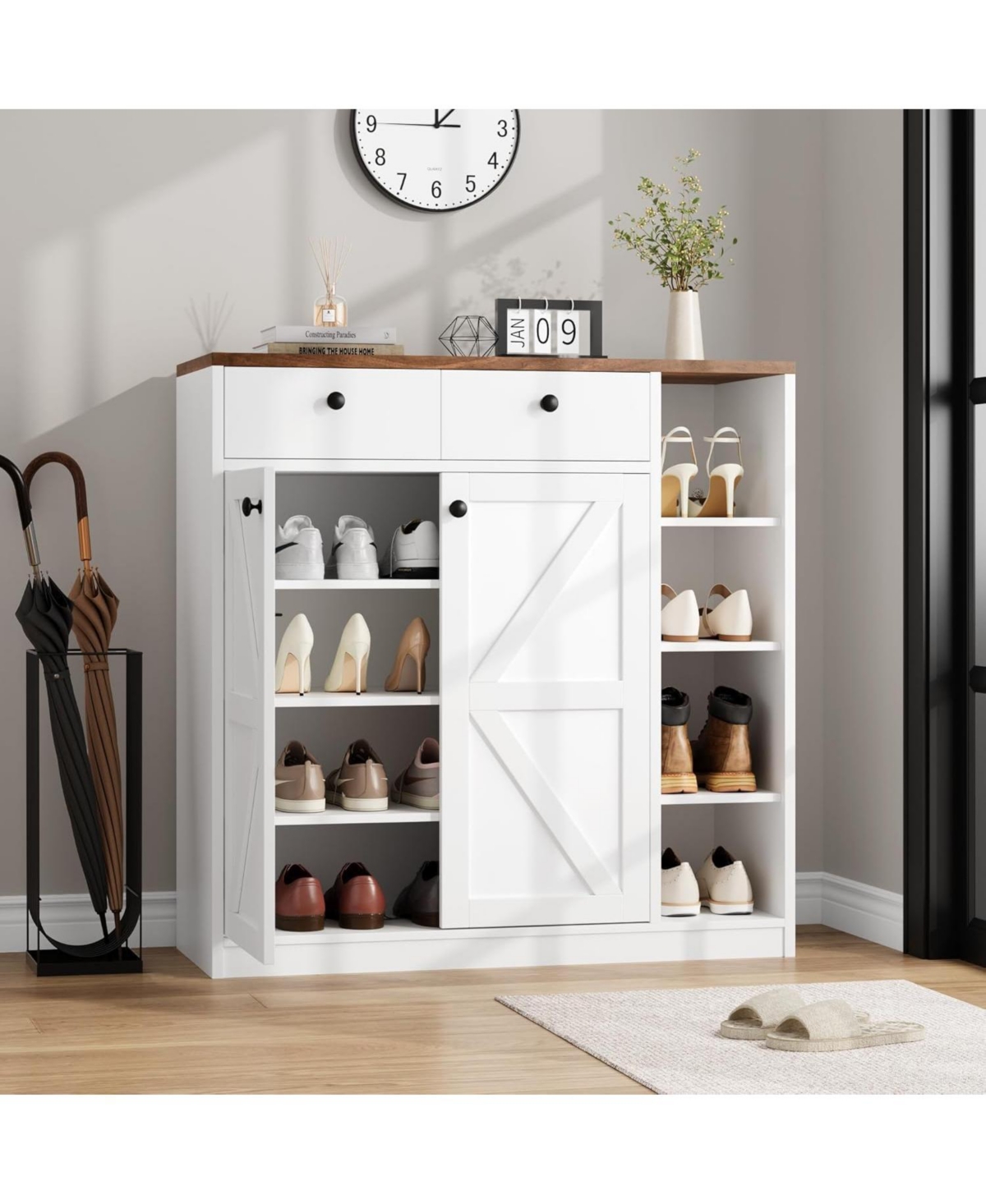 Click here for gaomon 42" Tall Shoe Storage Cabinet with Doo... prices