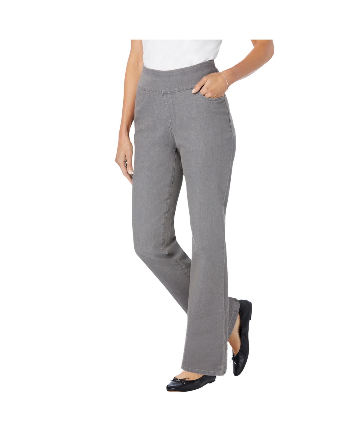 Click here for Woman Within Womens Within Tall Flex-Fit Pull-On B... prices