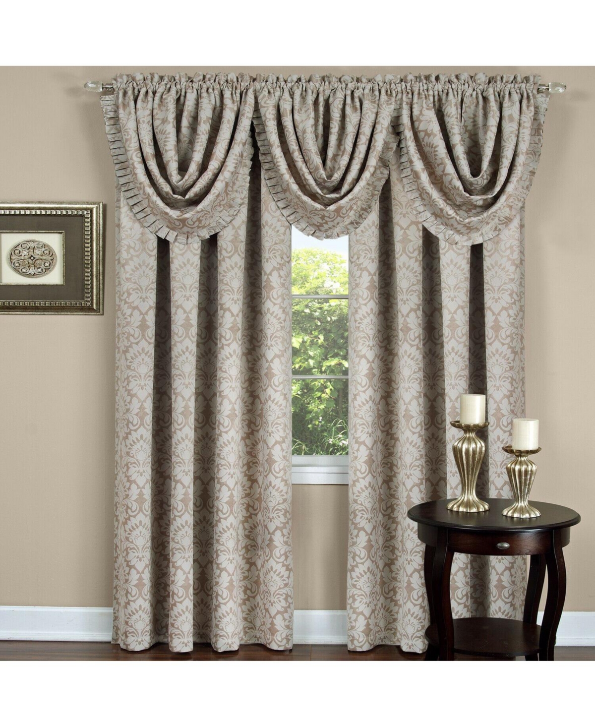 Click here for Kate Aurora 5 Piece Damask Thermal Blackout Rod Po... prices