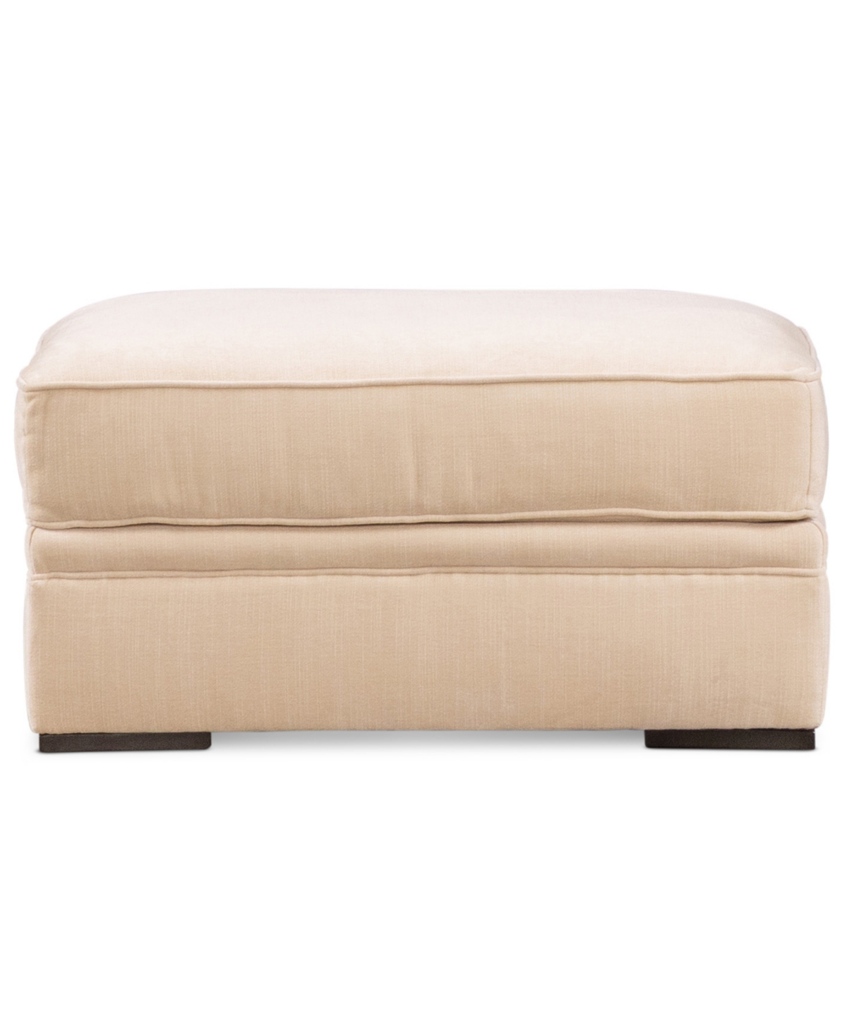 Click here for Teddie 32 Plush Fabric Ottoman - Cream prices