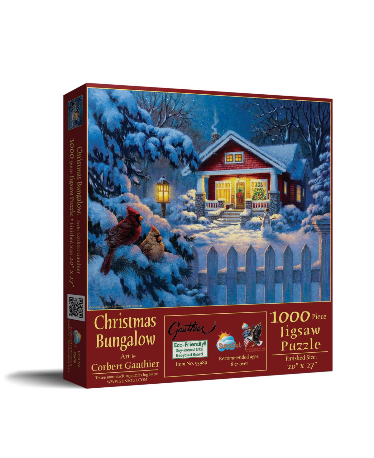 Click here for SunsOut Christmas Bungalow 1000 piece Jigsaw Puzzl... prices