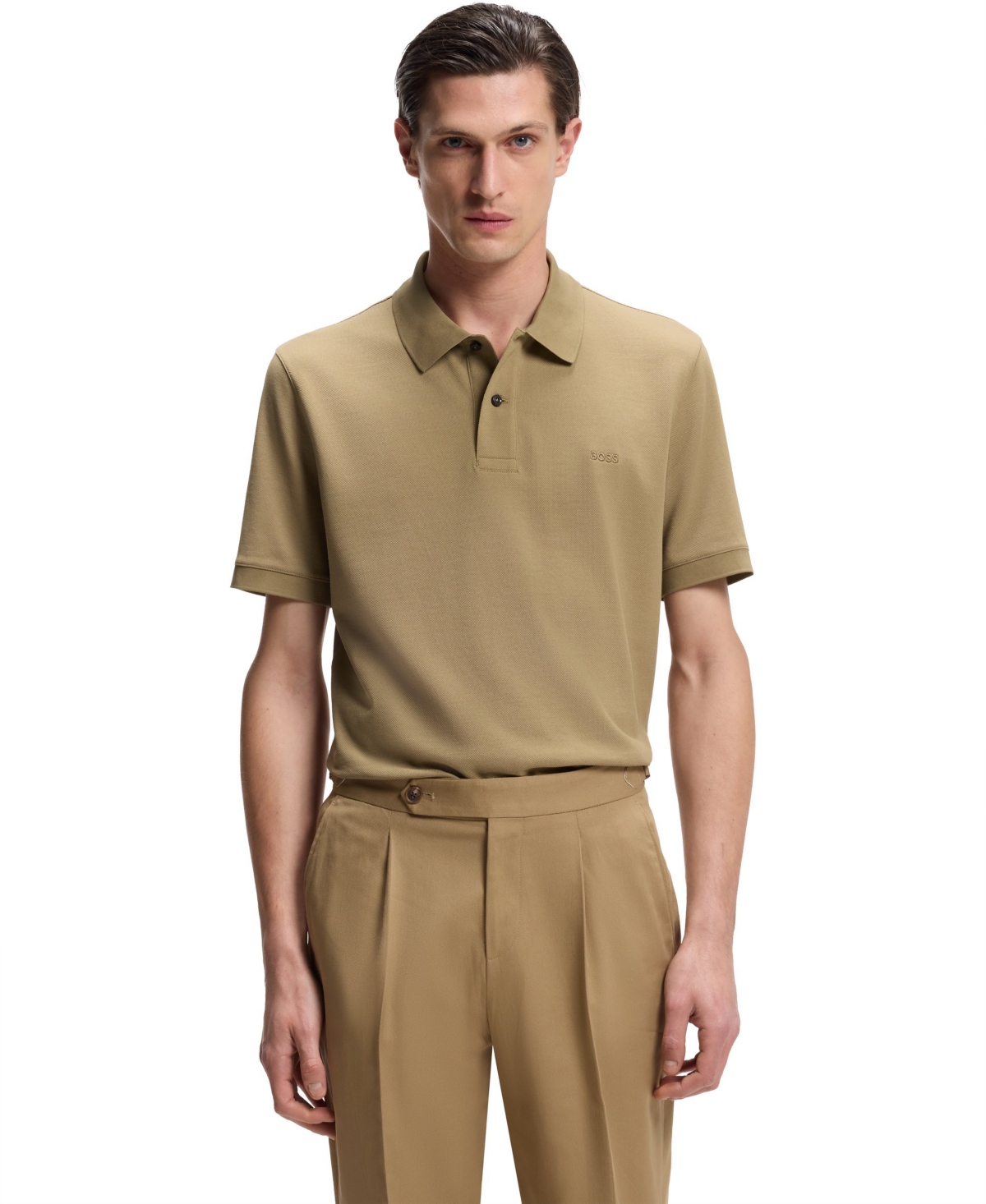 Click here for Boss by Hugo Boss Mens Cotton Pique Embroidered Lo... prices