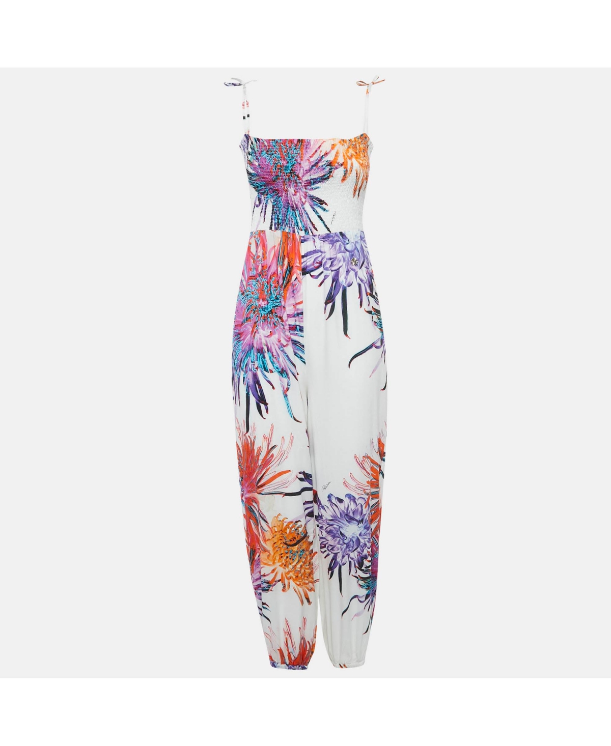 Click here for Pre-Owned Roberto Cavalli Womens White Floral Prin... prices