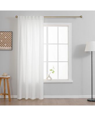 Click here for Awesome Home 100 Linen Room Darkening Back Tab Sin... prices