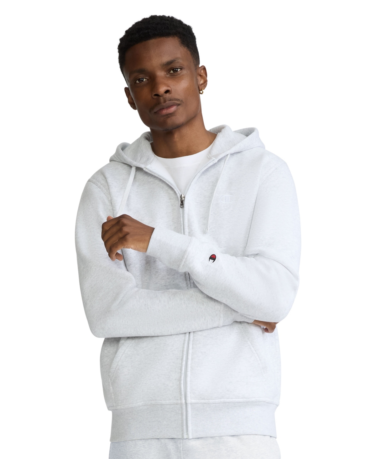 Click here for Champion Mens Powerblend Fleece Zip Hoodie - Plati... prices