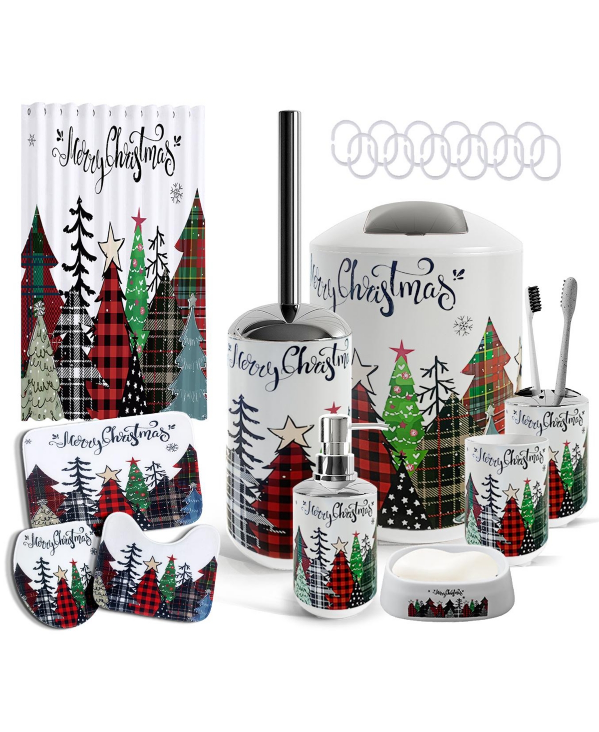 Click here for Clara Clark 22-Piece Complete Holiday Bathroom Acc... prices