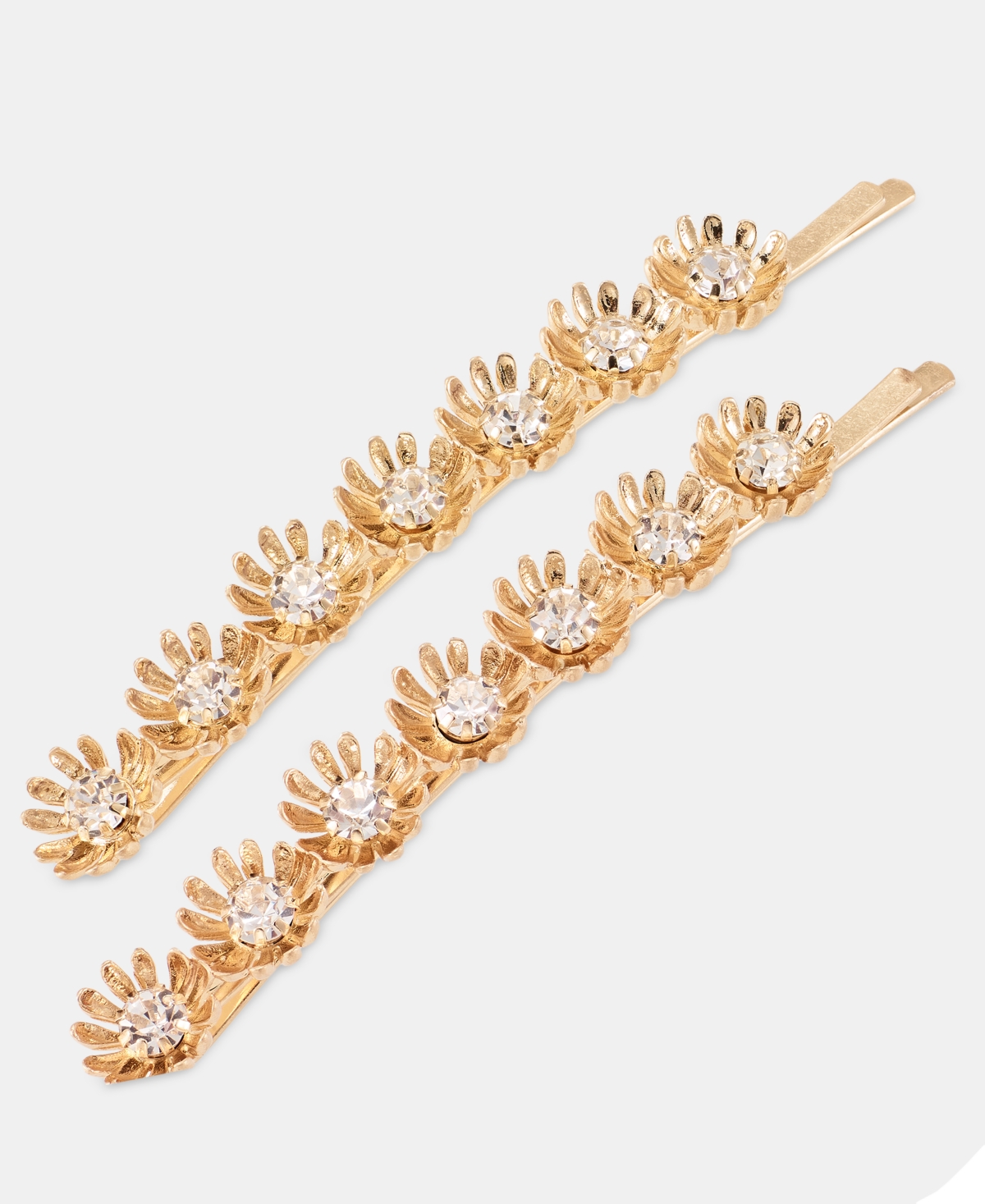 Click here for lonna & lilly Gold-Tone 2-Pc. Set Crystal Flower H... prices