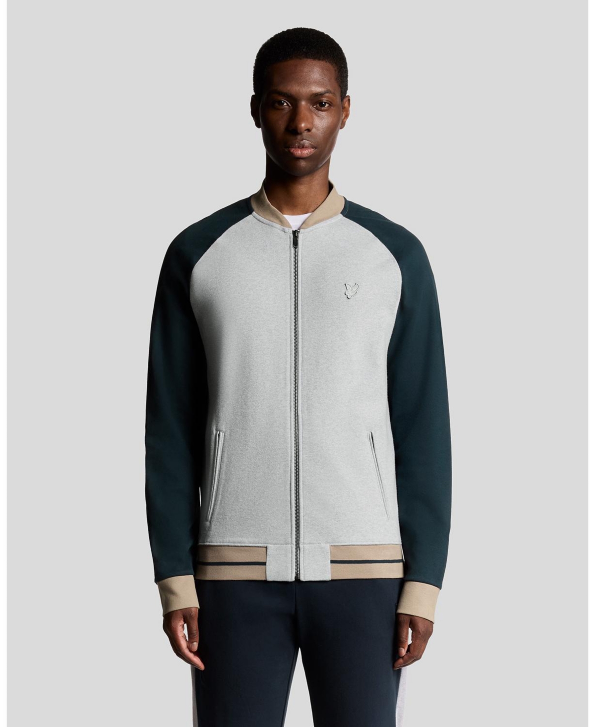 Click here for Lyle & Scott Mens Interlock Contrast Raglan Bomber... prices