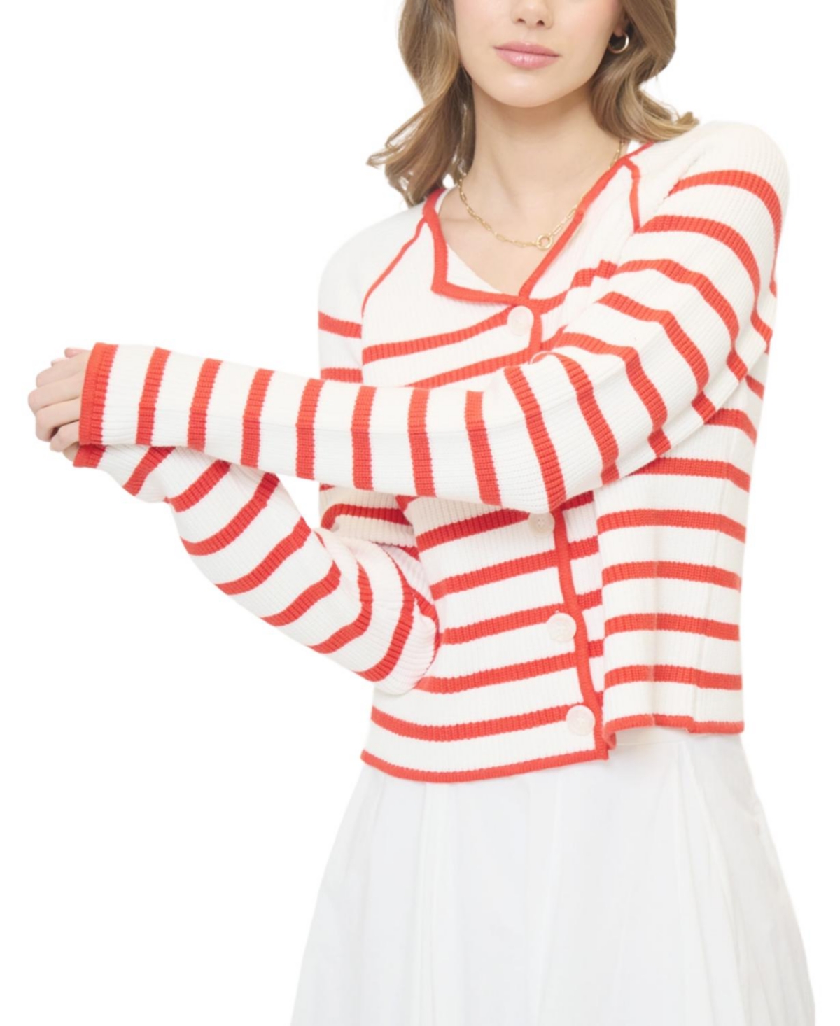 Click here for Central Park West Womens Maisie Collarless Sweater... prices