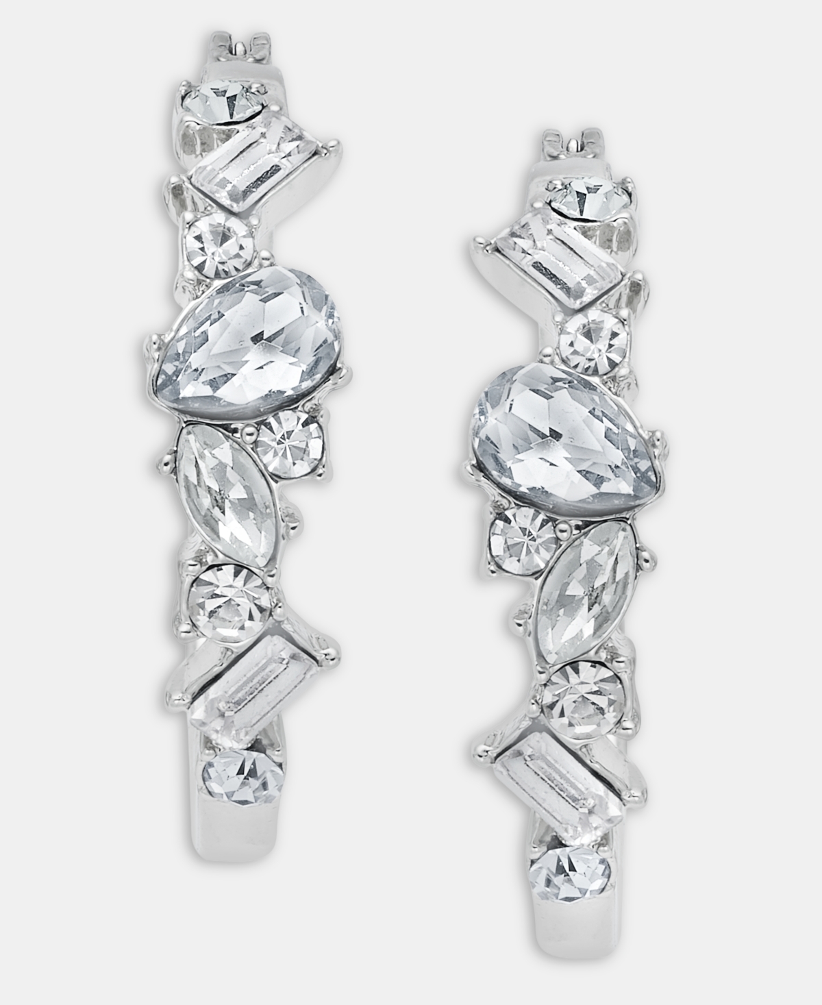 Click here for Givenchy Small Multi-Stone Hoop Earrings  1 - Silv... prices