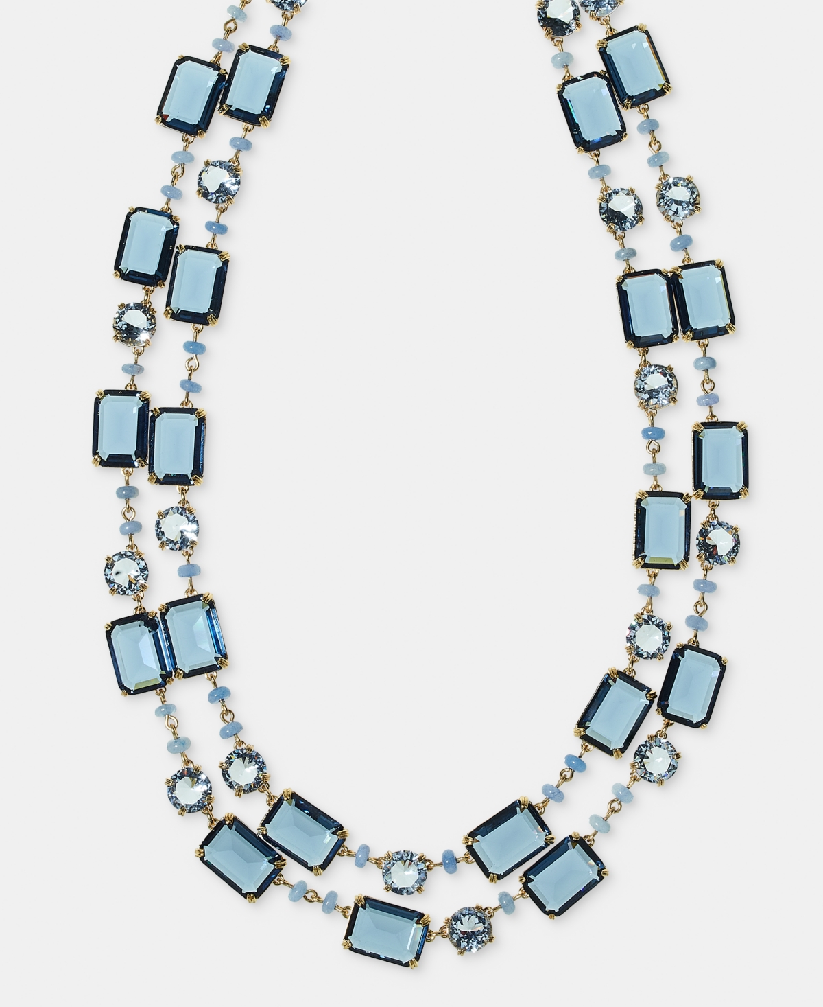 Click here for Lauren Ralph Lauren Gold-Tone Glass Stone 16 Layer... prices