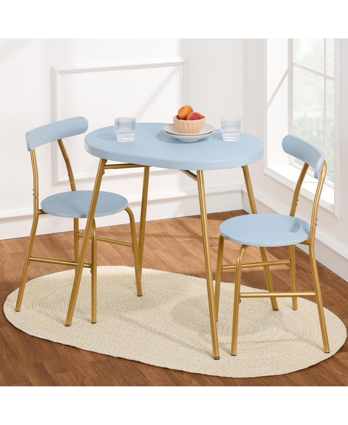 Click here for Best Choice Products 3-Piece Modern Oval Dining Ta... prices