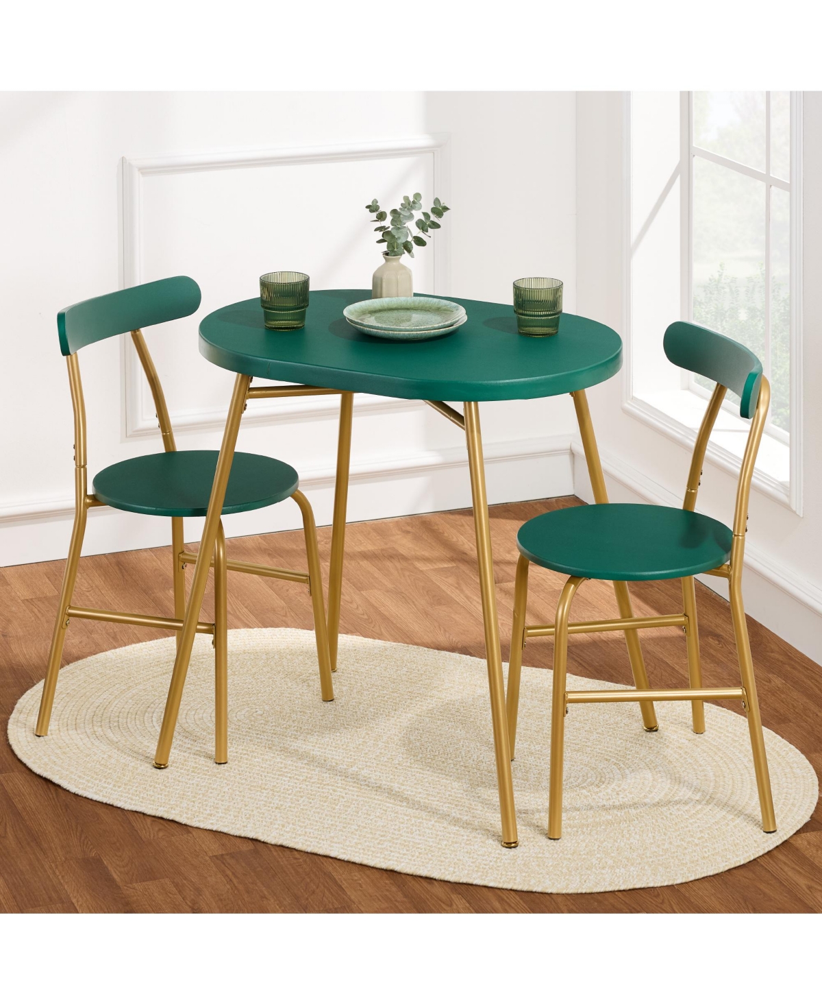 Click here for Best Choice Products 3-Piece Modern Oval Dining Ta... prices