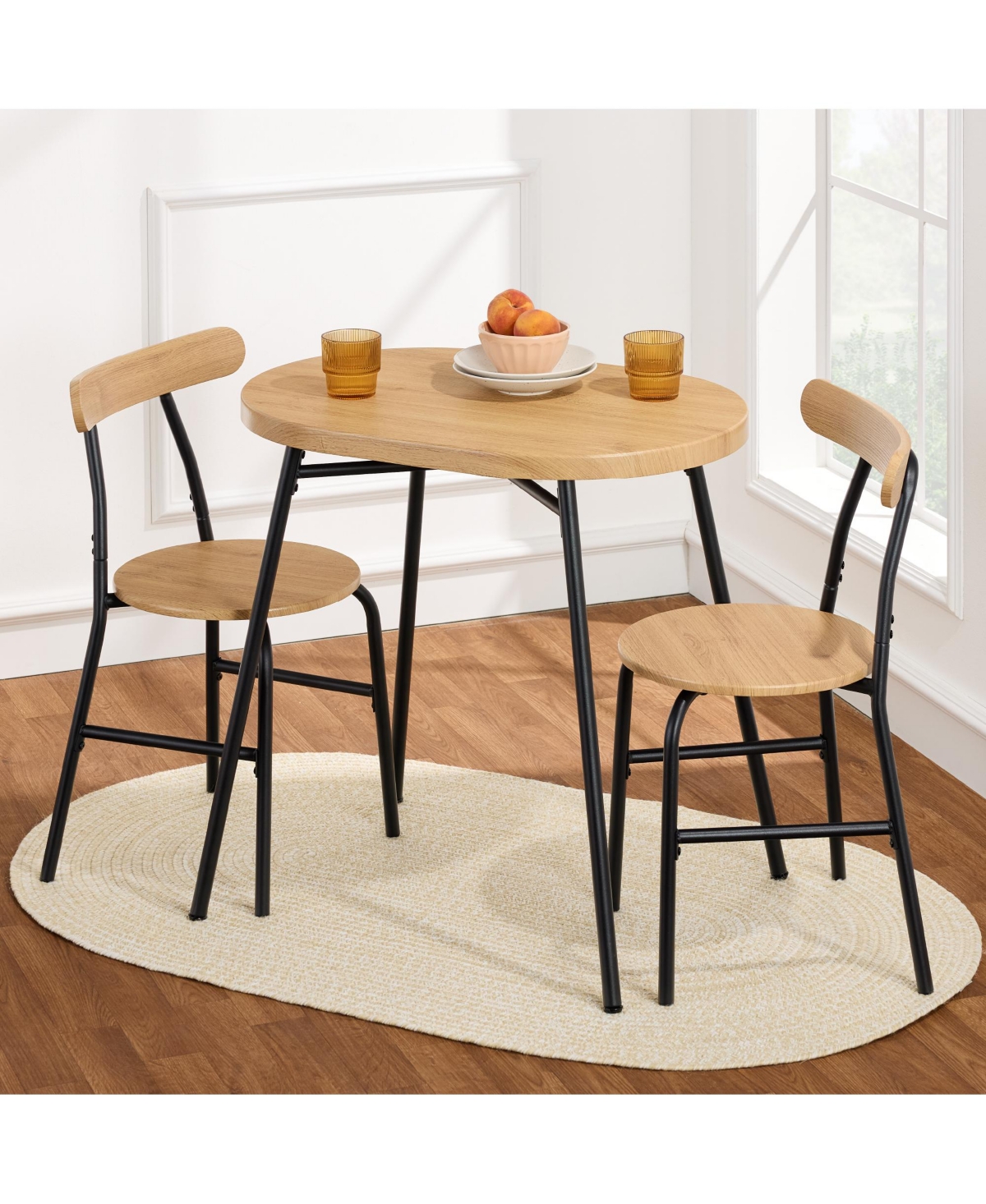 Click here for Best Choice Products 3-Piece Modern Oval Dining Ta... prices
