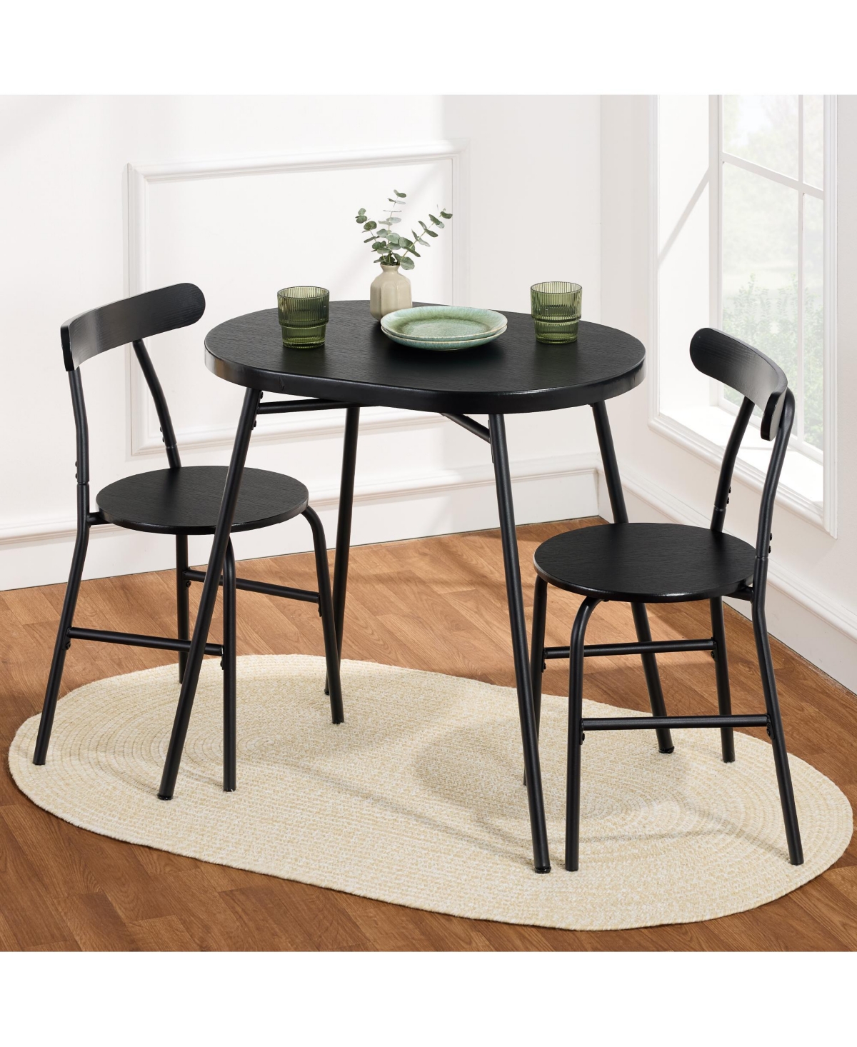 Click here for Best Choice Products 3-Piece Modern Oval Dining Ta... prices