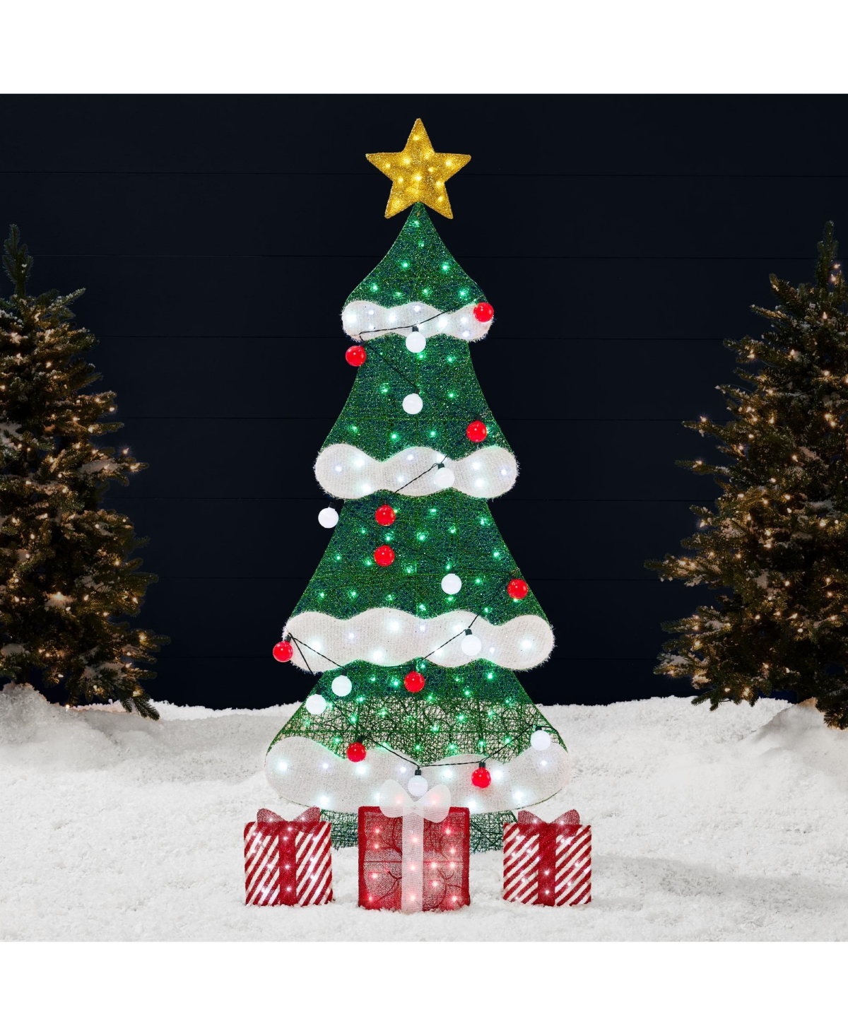 Click here for Best Choice Products 6ft Lighted 2D Christmas Tree... prices