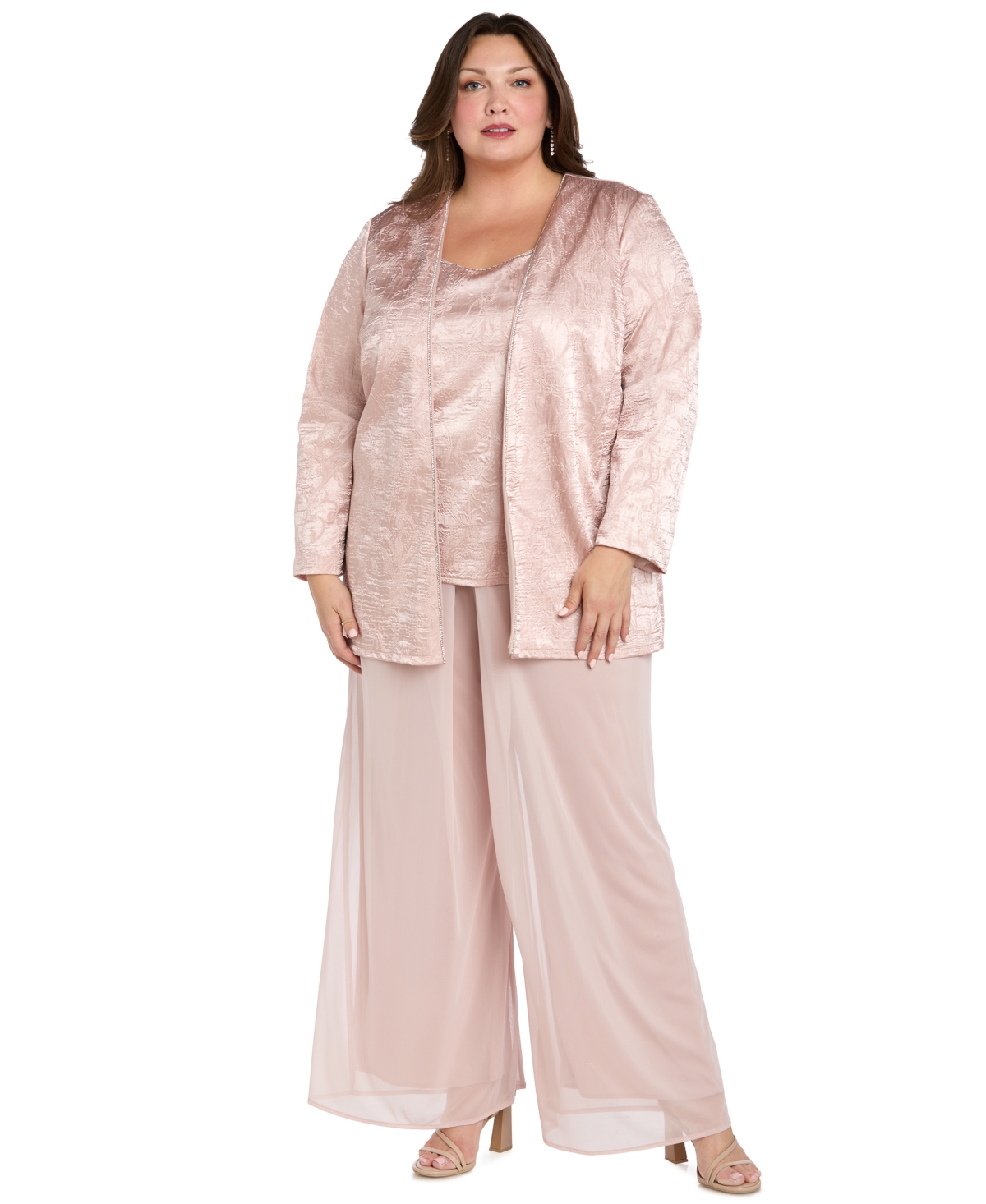 Click here for R & M Richards Plus Size Round Neck Cardigan Jacke... prices